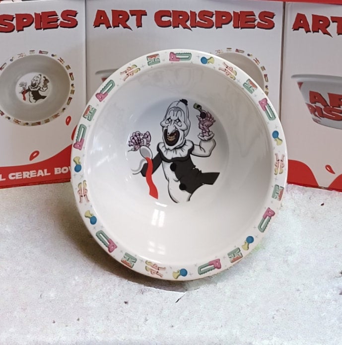 Official Terrifier "Art Crispies" Cereal Bowl | ScarePros Halloween ...